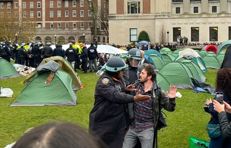 COLUMBIA STUDENT REVOLT FOR PALESTINE SPREADS, YALE, HARVARD, PRINCETON ...