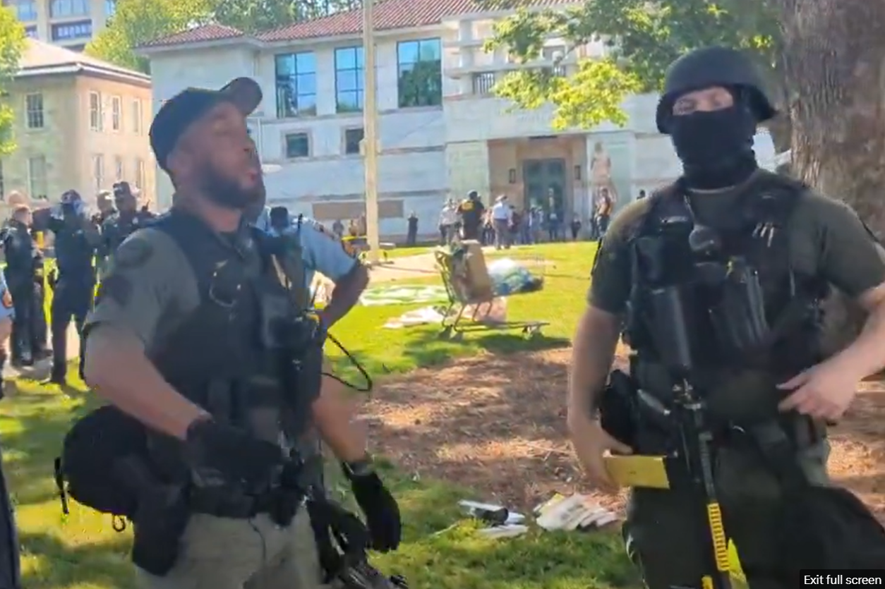 POLICE TAZE, SHOOT STUDENTS WITH PEPPERBALL GUNS AT EMORY, BOSTON ...