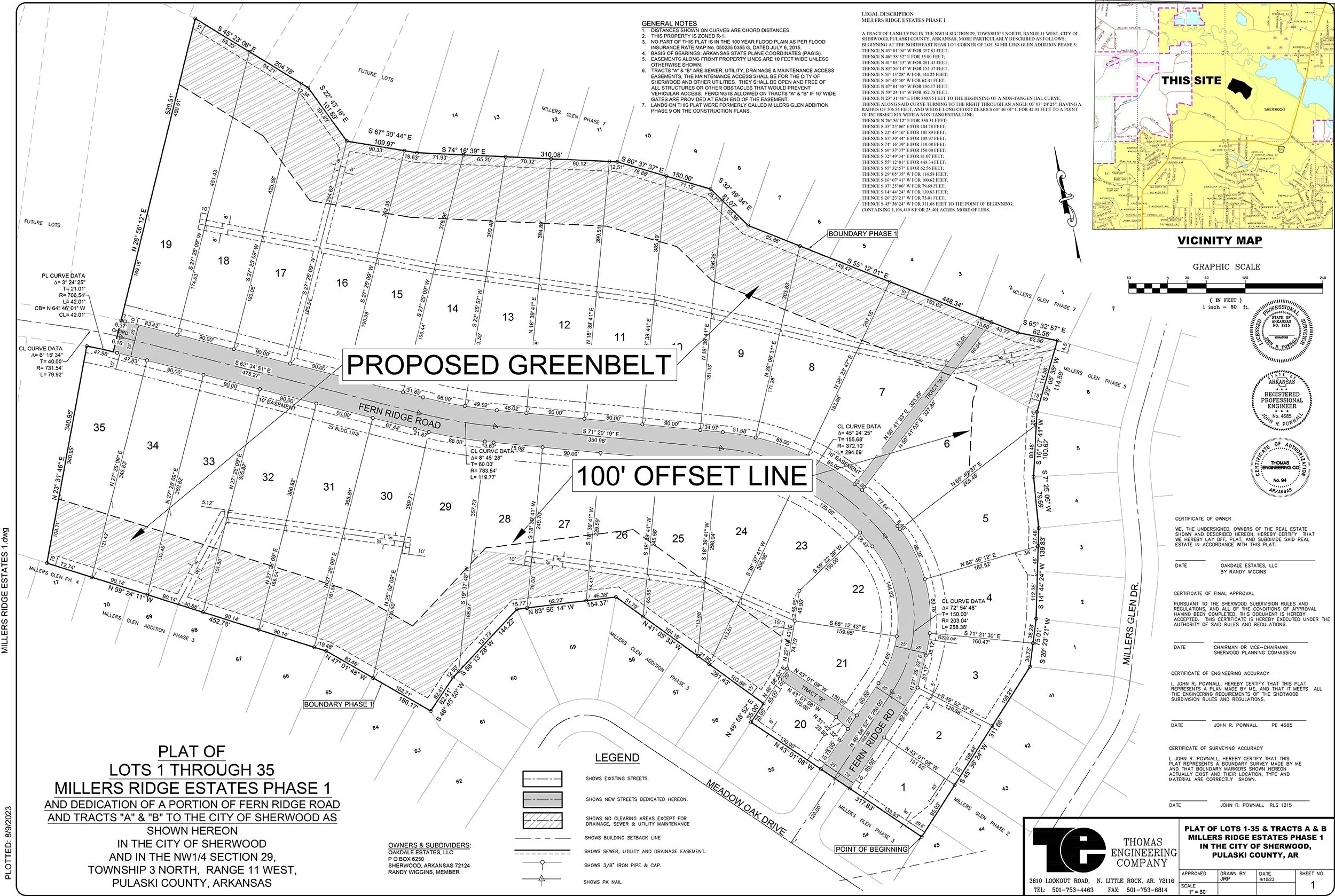 Lot Information — Miller's Ridge Estates
