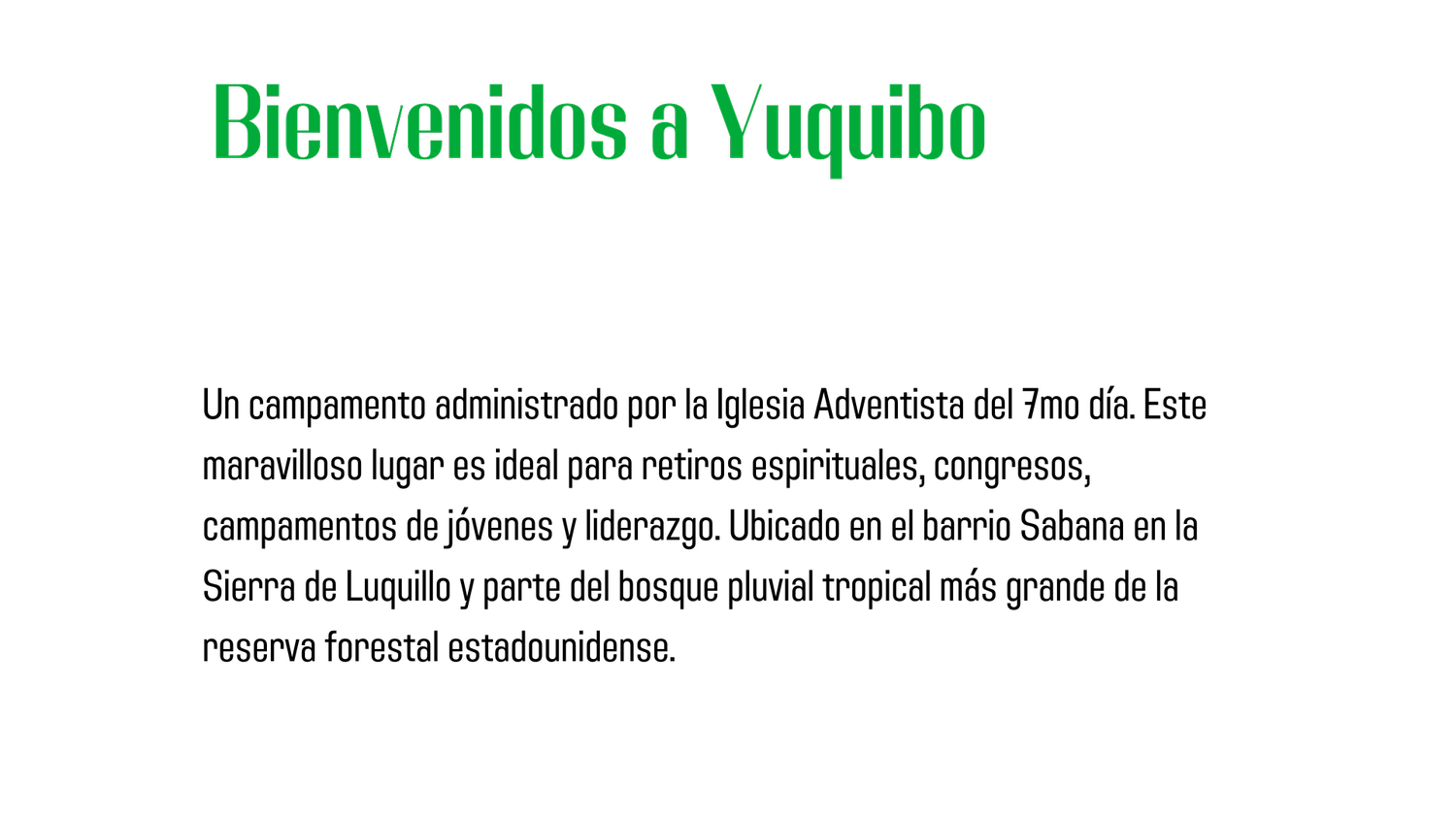 Campamento Yuquibo