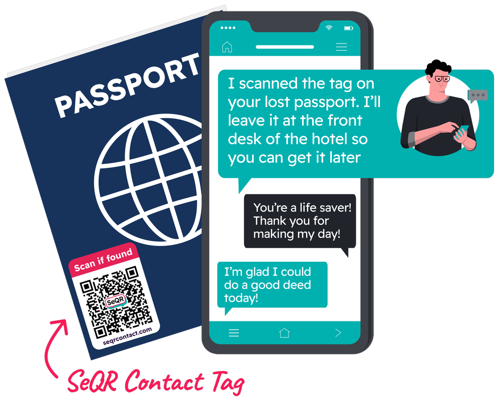 SeQR Contact | QR Code Tags & Labels