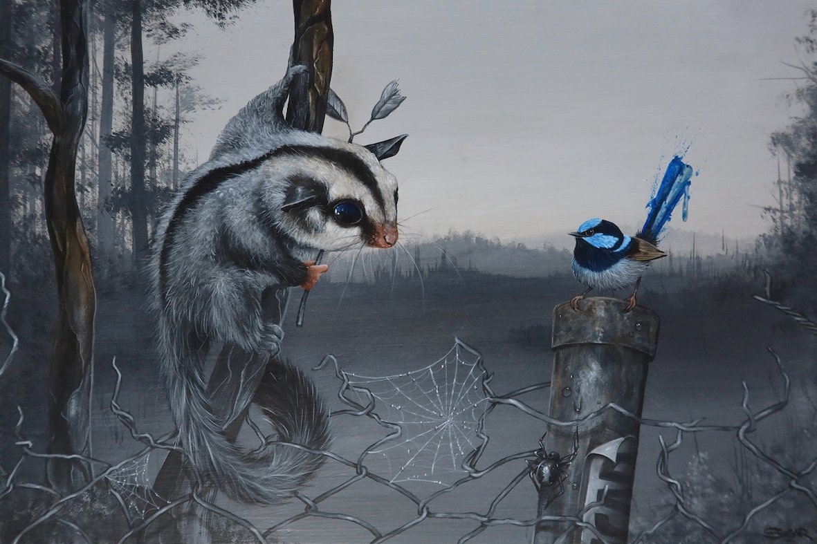 Alex Sugar Artist Contact Melbourne Mural Canvas Work — ALEX SUGAR ...