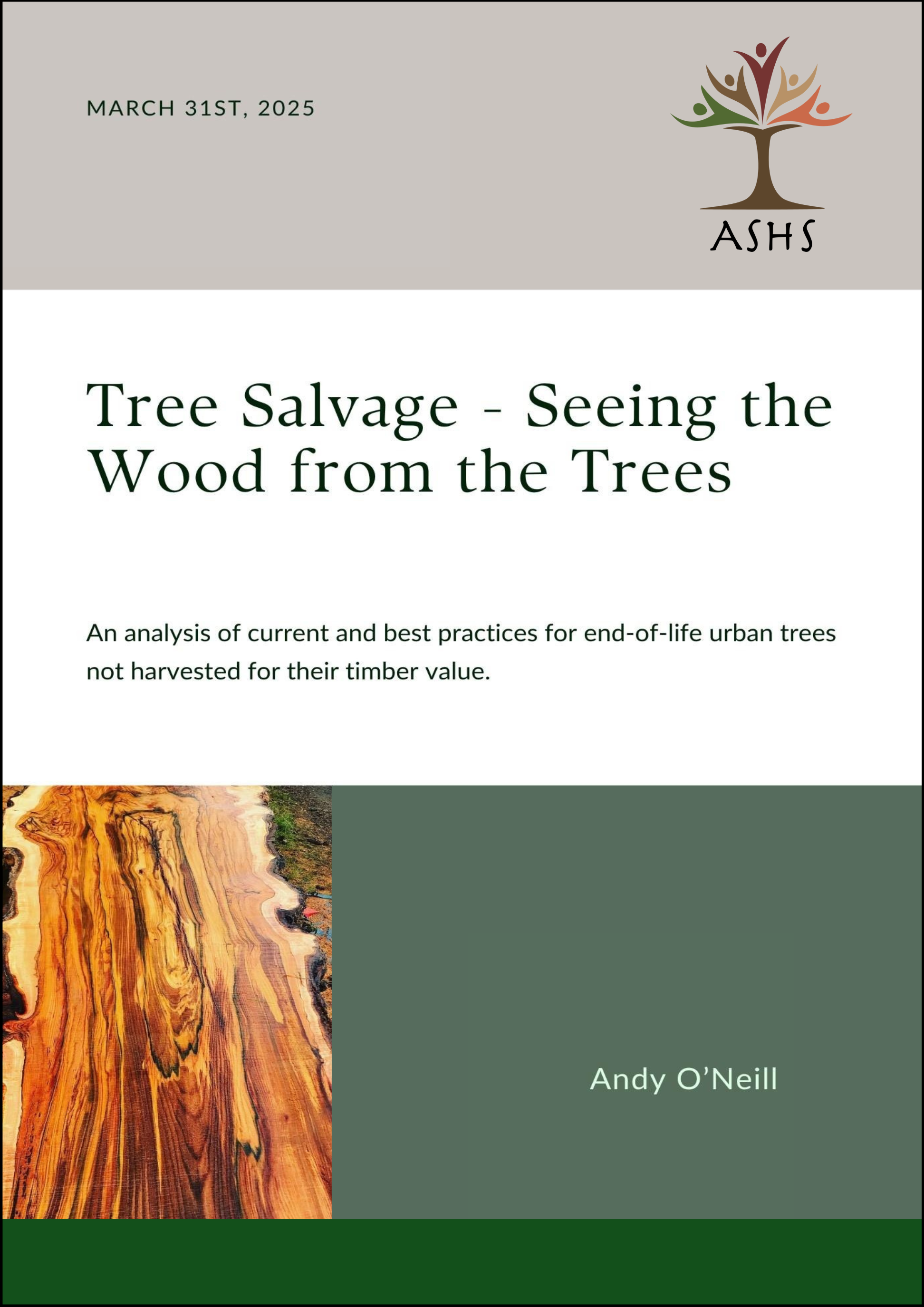 Tree Salvage Project — ASHS