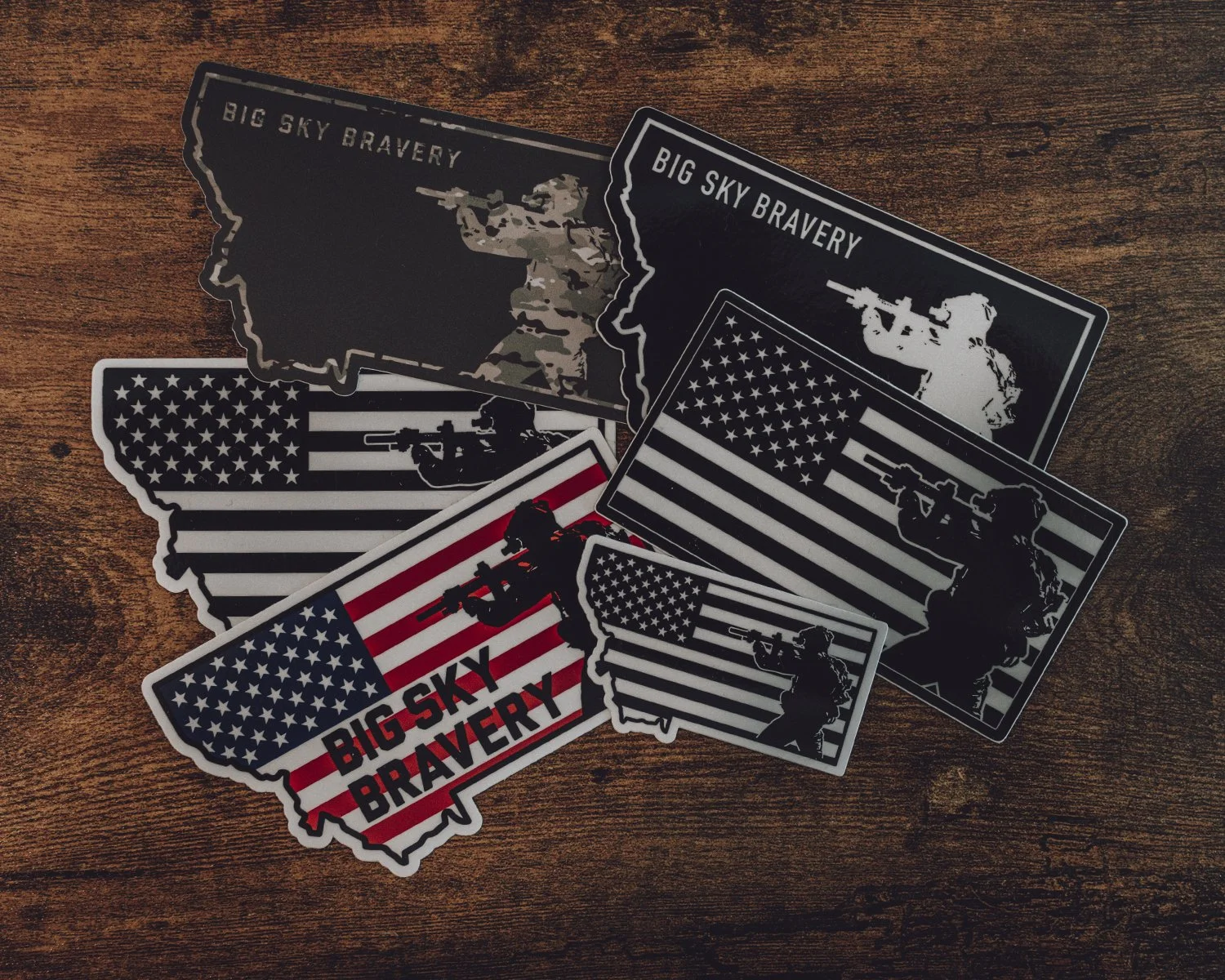 The Camo Sticker — Big Sky Bravery