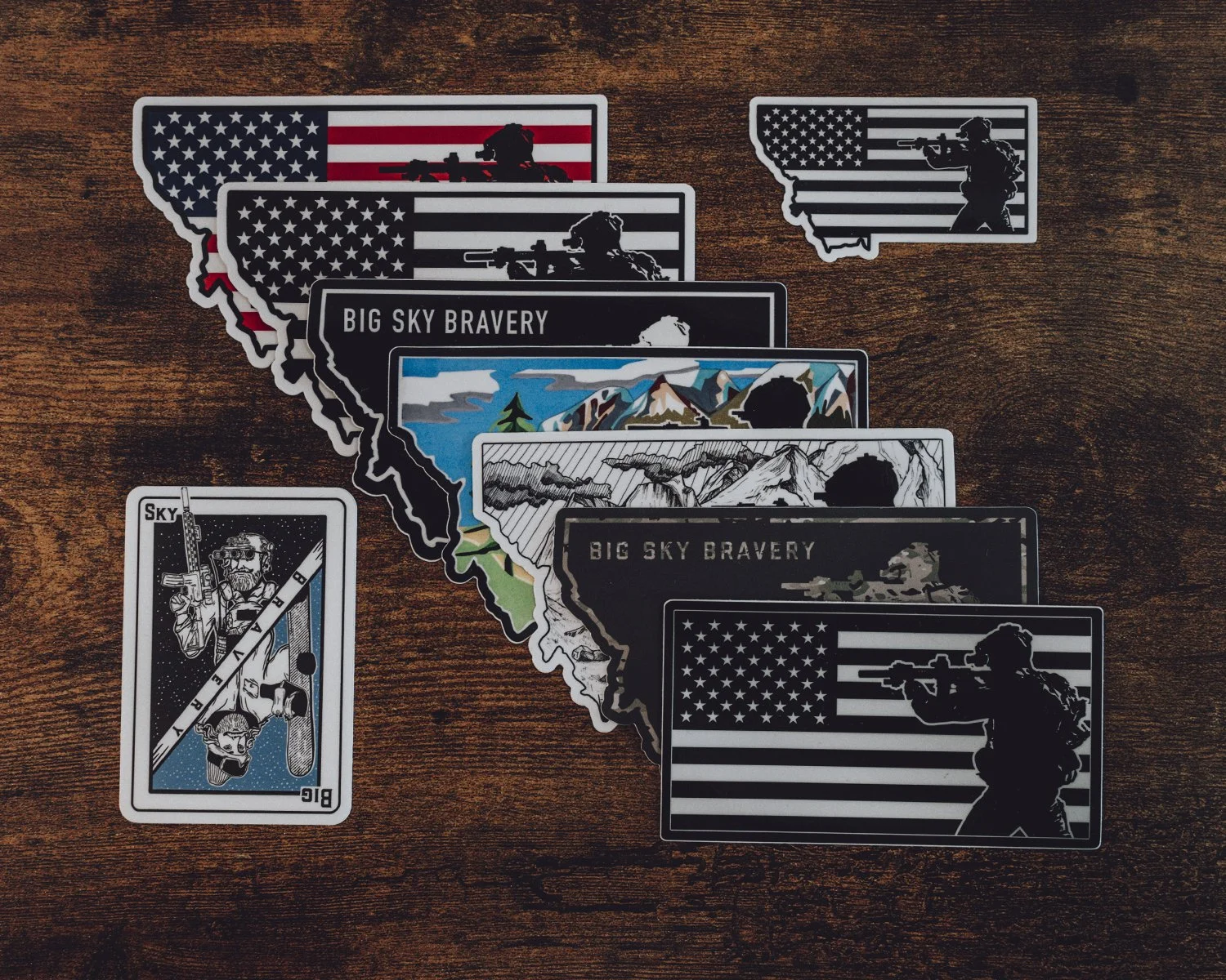 The Camo Sticker — Big Sky Bravery