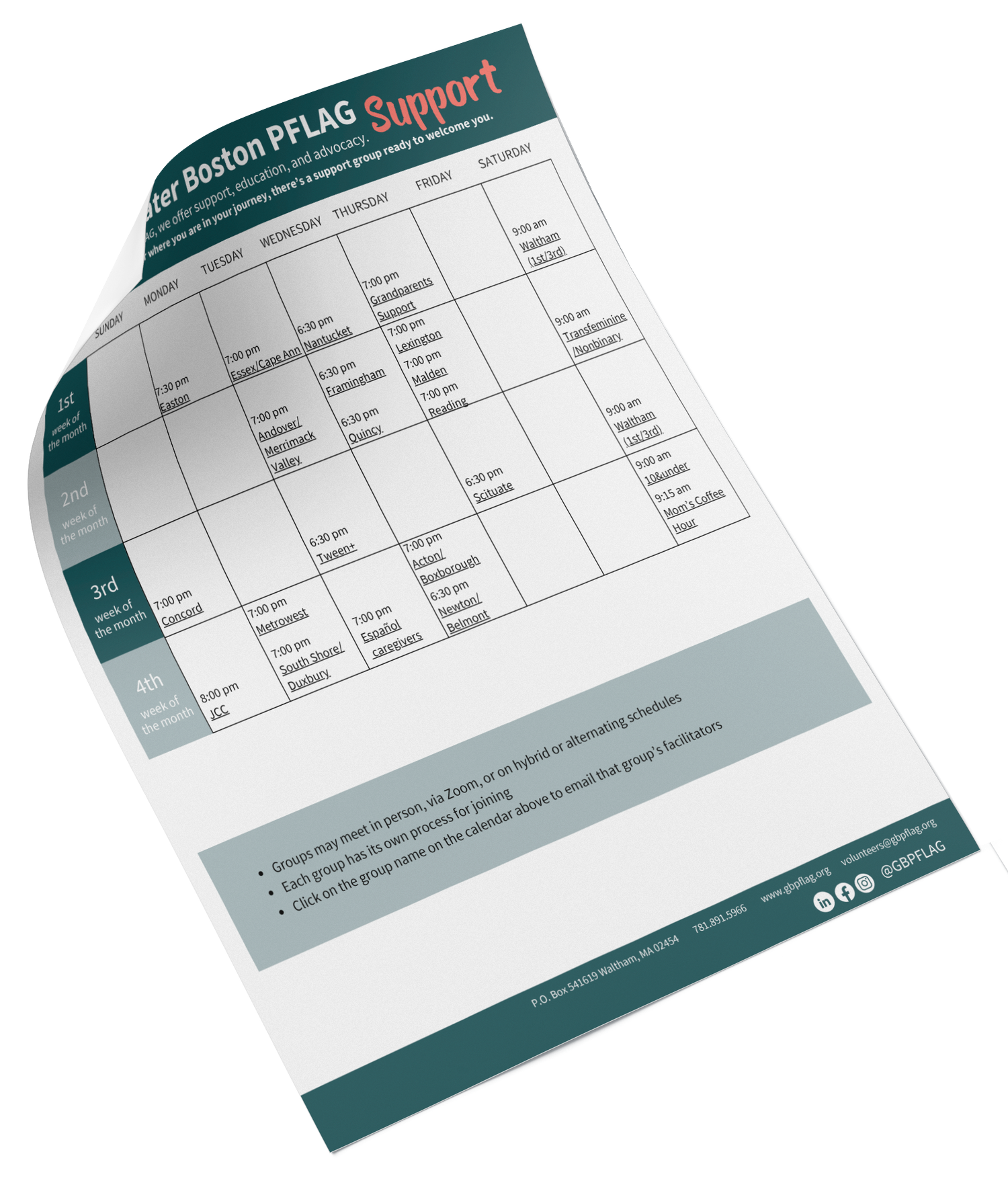 Join GBPFLAG Support Groups — Greater Boston PFLAG
