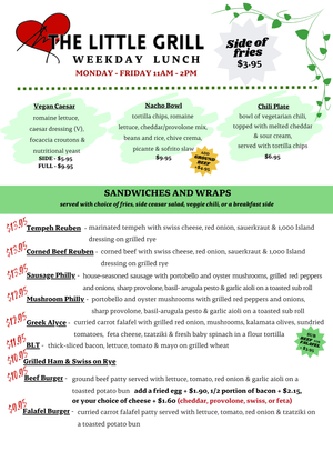 Menu — The Little Grill