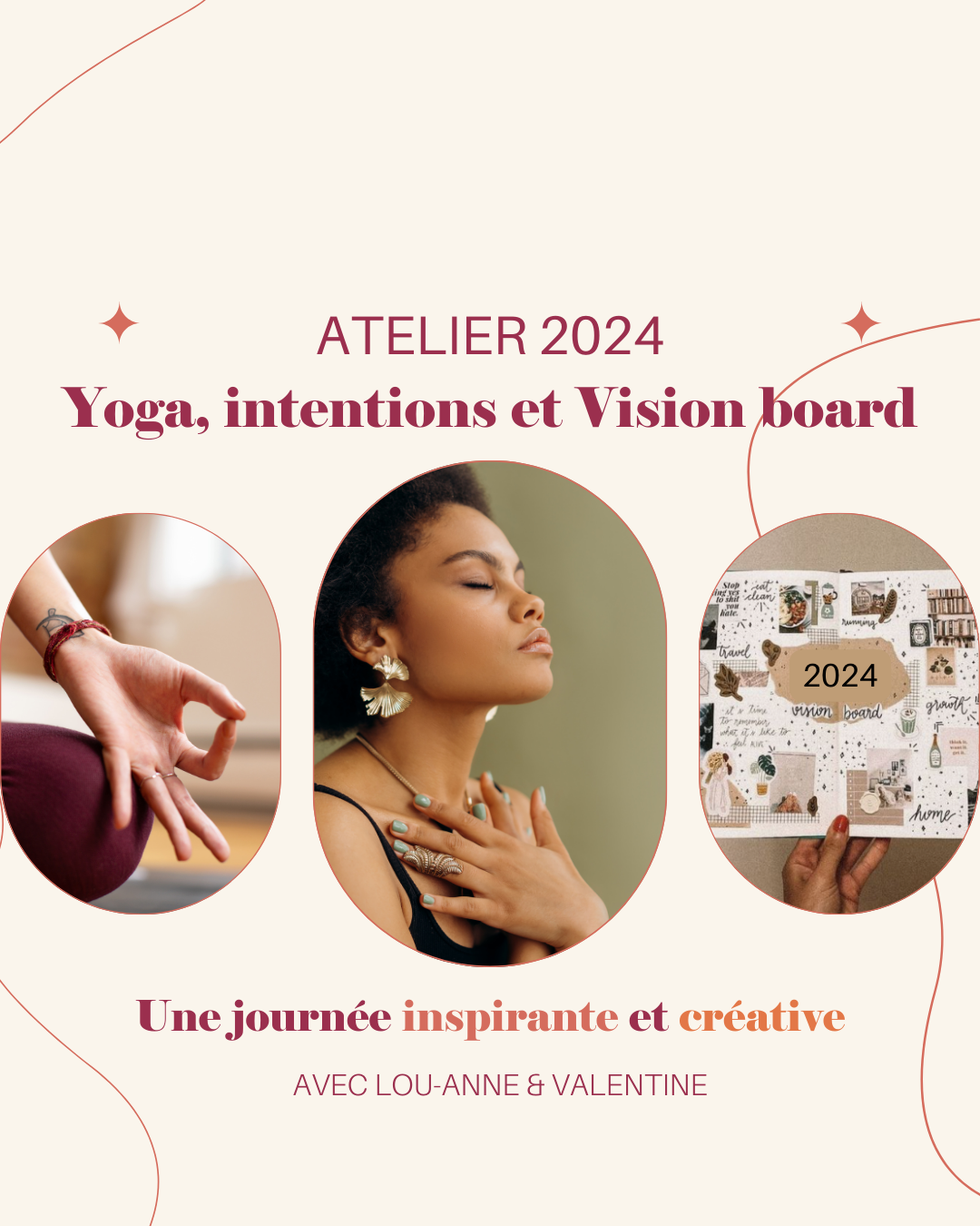 Yoga, intentions et vision board | Mamaë