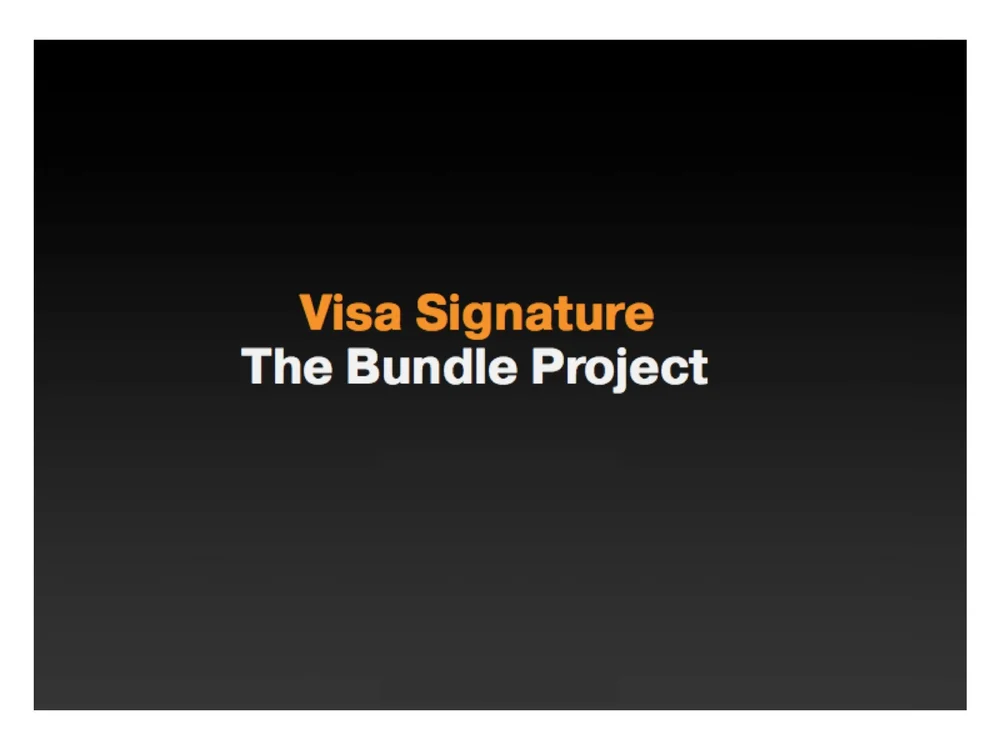 9. Visa Signature. Creative Strategy — MIKE KERR.