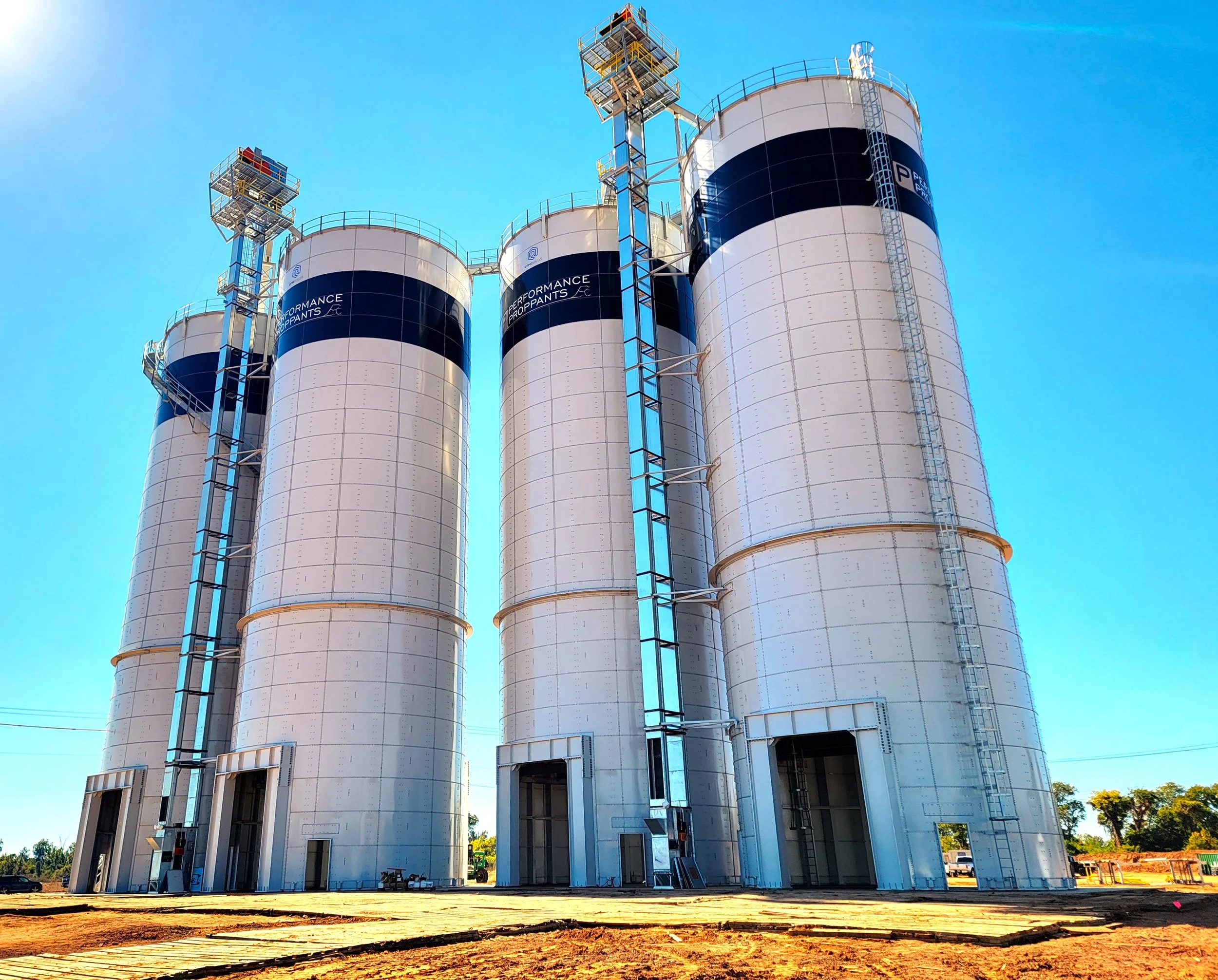 Performance Proppants Frac Sand Silos — RPM Builds LLC