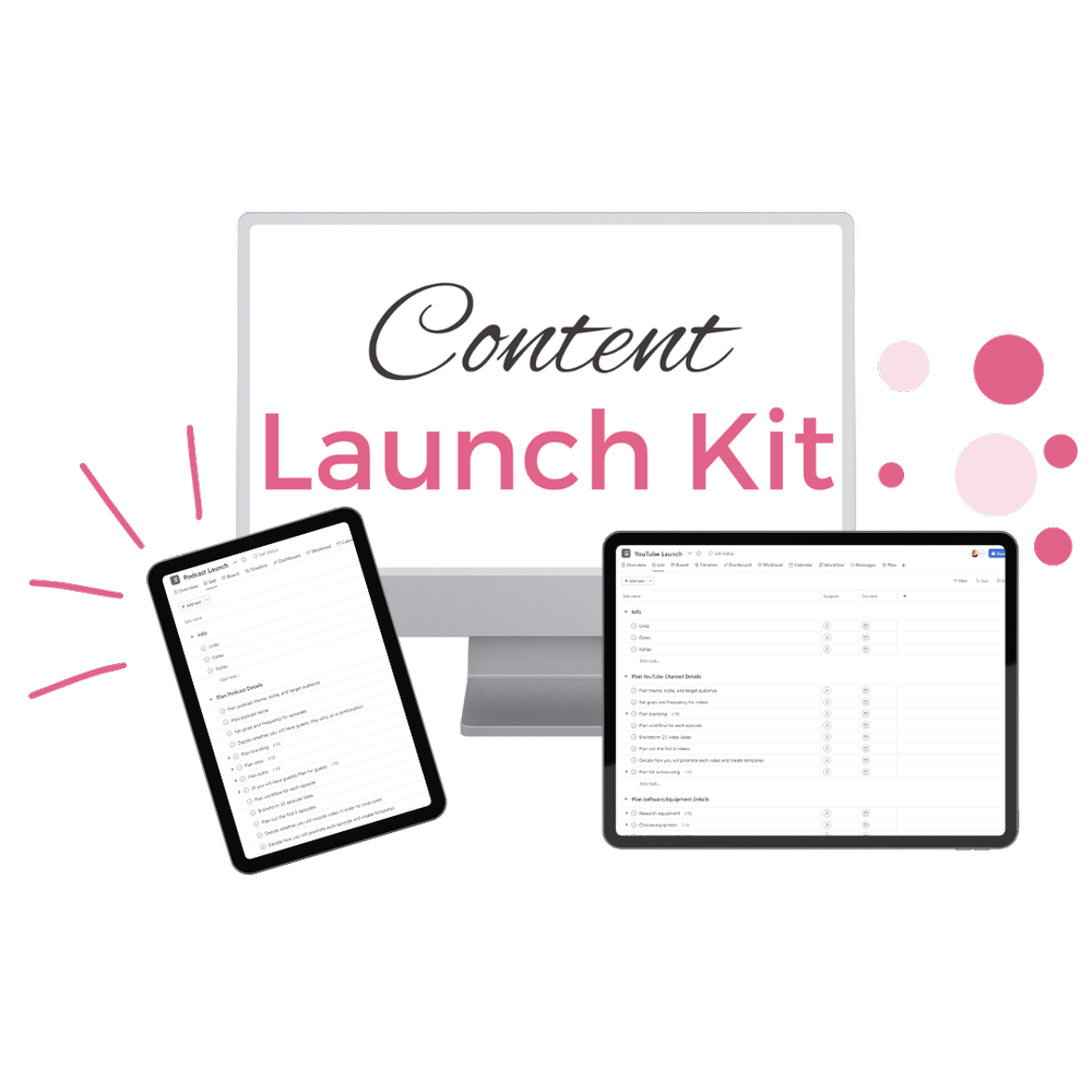 Content Launch Kit | Start Your Content Journey Today — Samantha Kasbrick