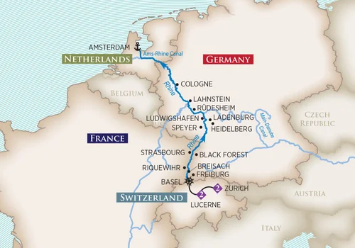 AmaWaterways Enchanting Rhine Full Itinerary — Evergreen Travel Company