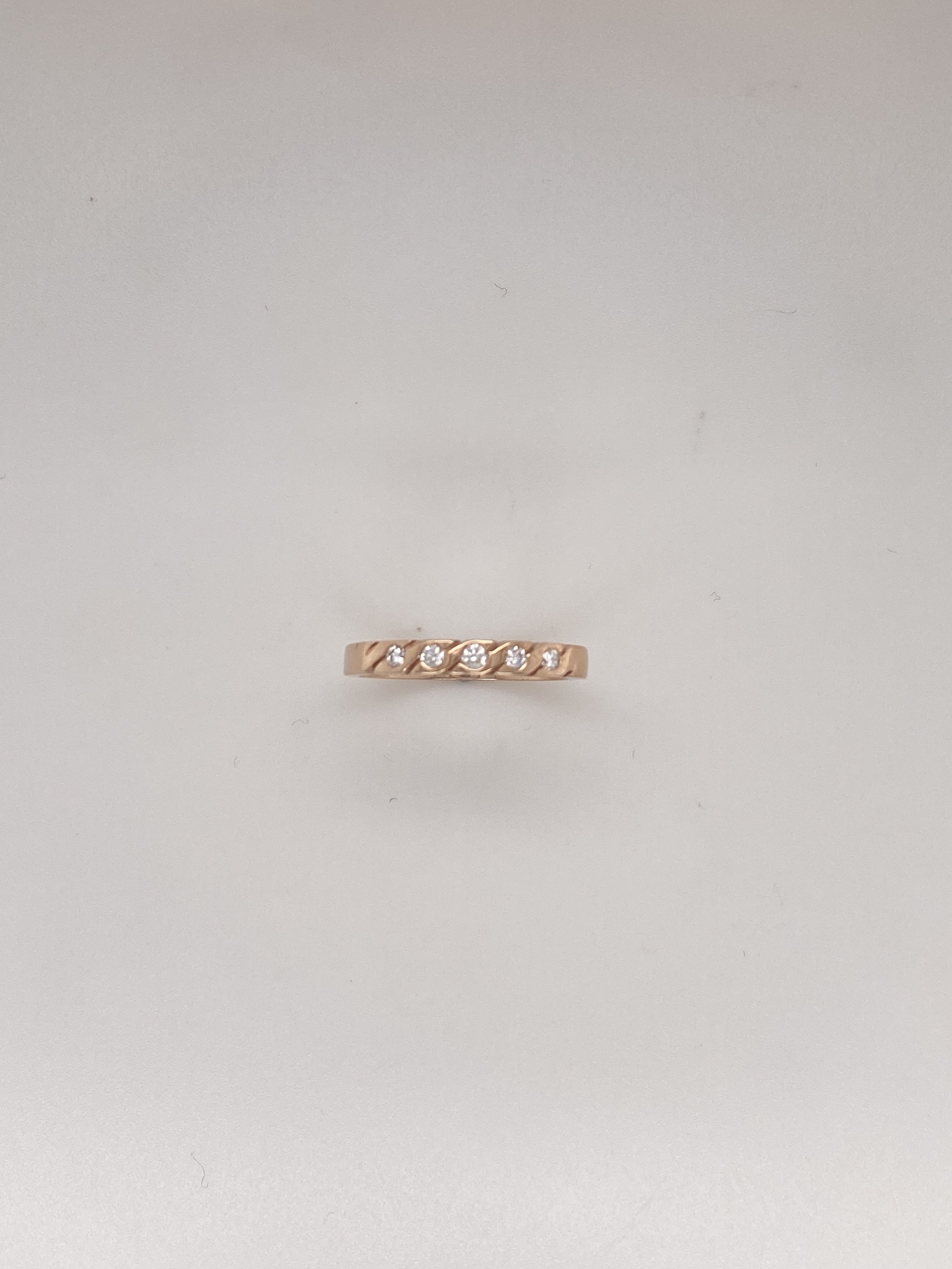 Rose Gold Diamond Set Ring — Global Diamonds