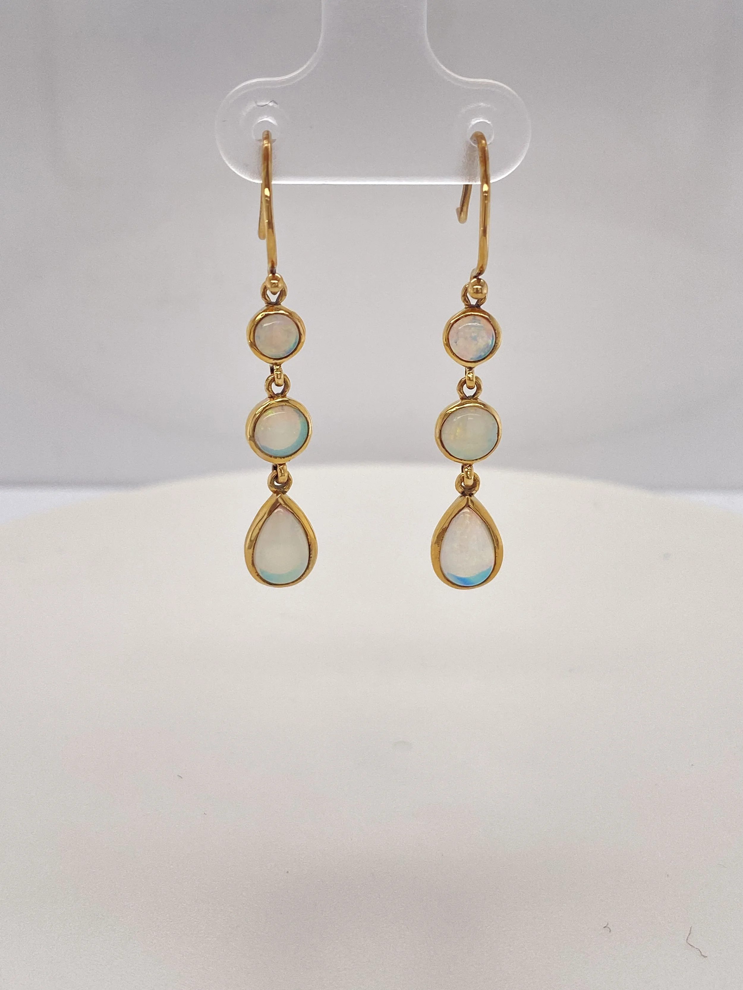 Opal Drop Earrings — Global Diamonds