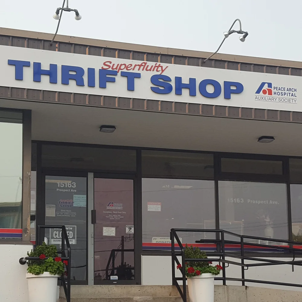 Superfluity Thrift Shop — Peace Arch Hospital Auxiliary
