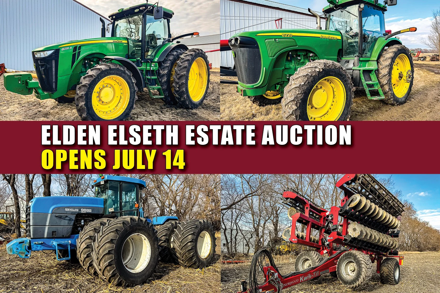 Resource Auction — Farm Machinery Auctions — North Dakota