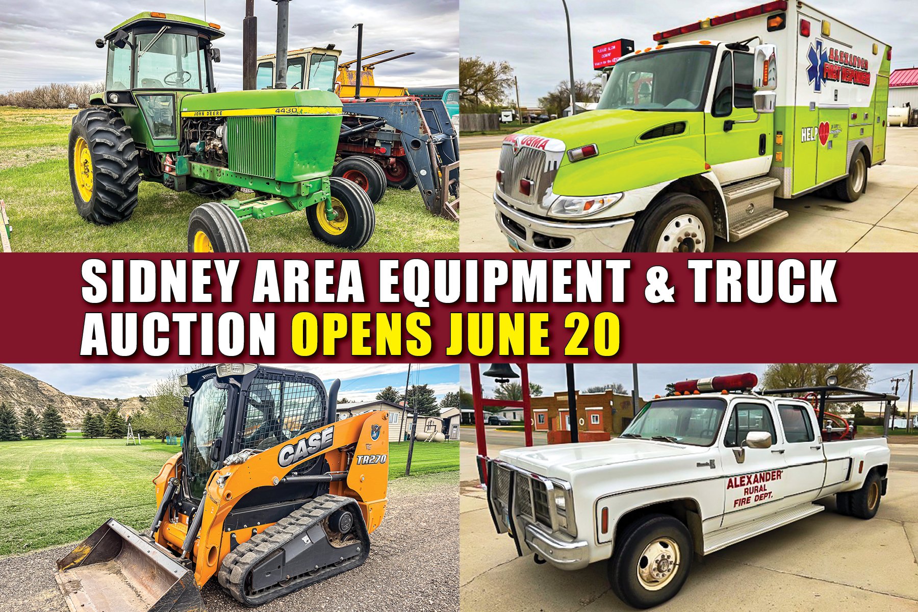 Resource Auction — Farm Machinery Auctions — North Dakota