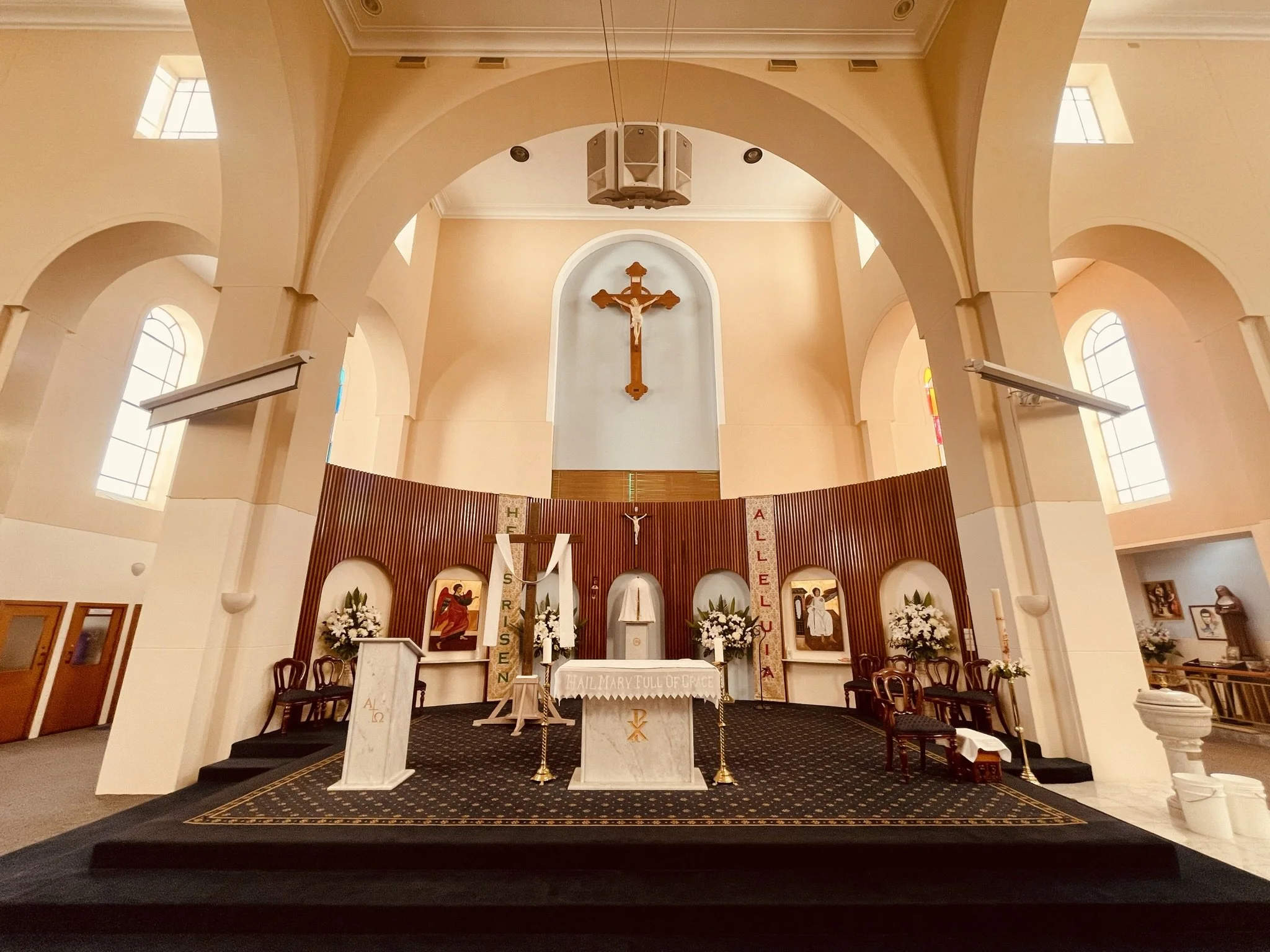 Our Lady of Lourdes Catholic Church, New Altar — Avium