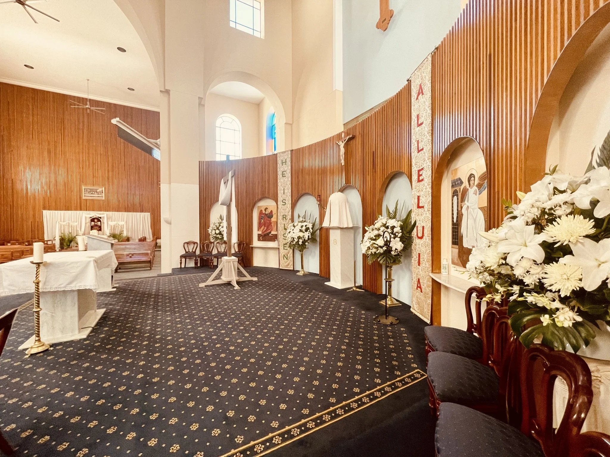 Our Lady of Lourdes Catholic Church, New Altar — Avium