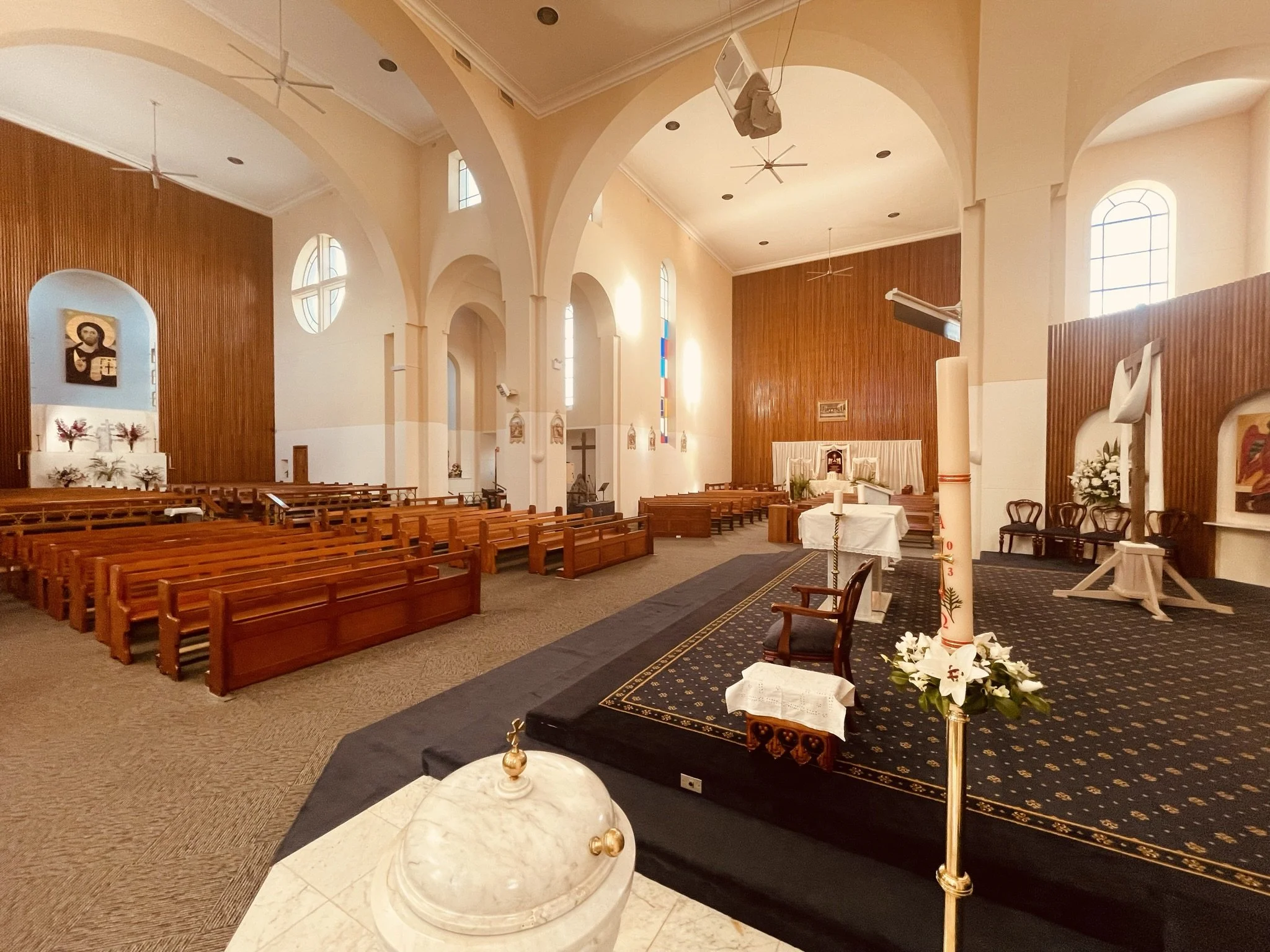 Our Lady of Lourdes Catholic Church, New Altar — Avium