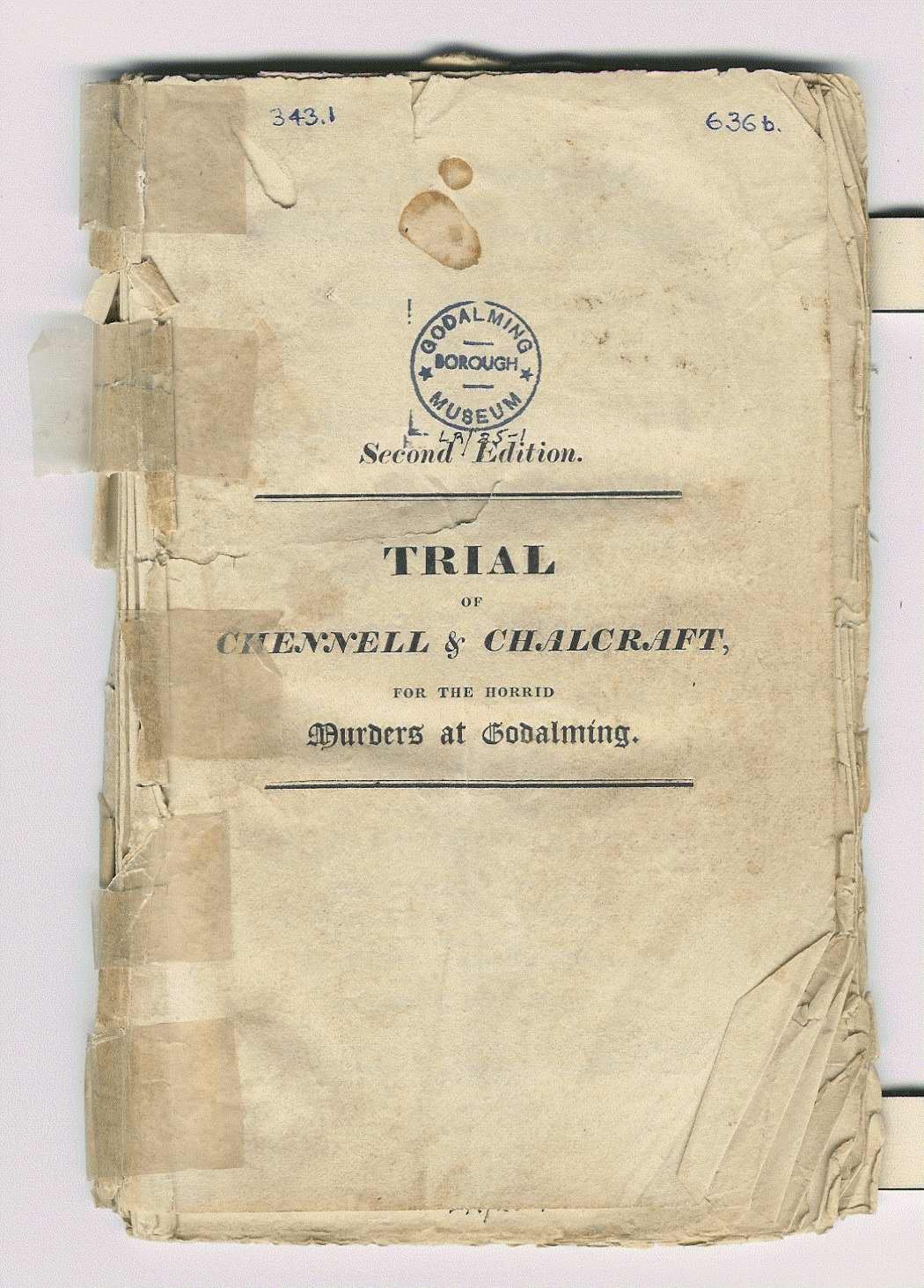 George Chennell and William Chalcraft: Murderers! — Godalming Museum