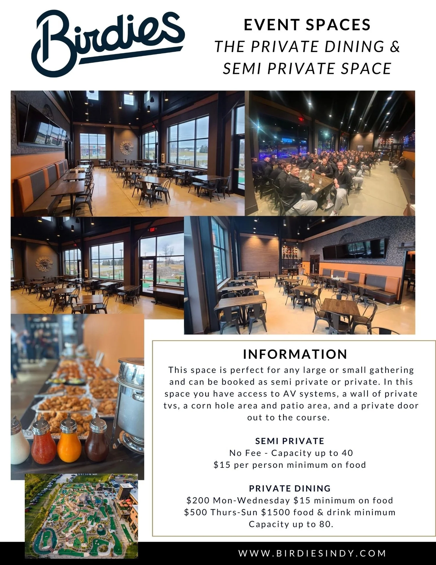 Private Events — Birdies