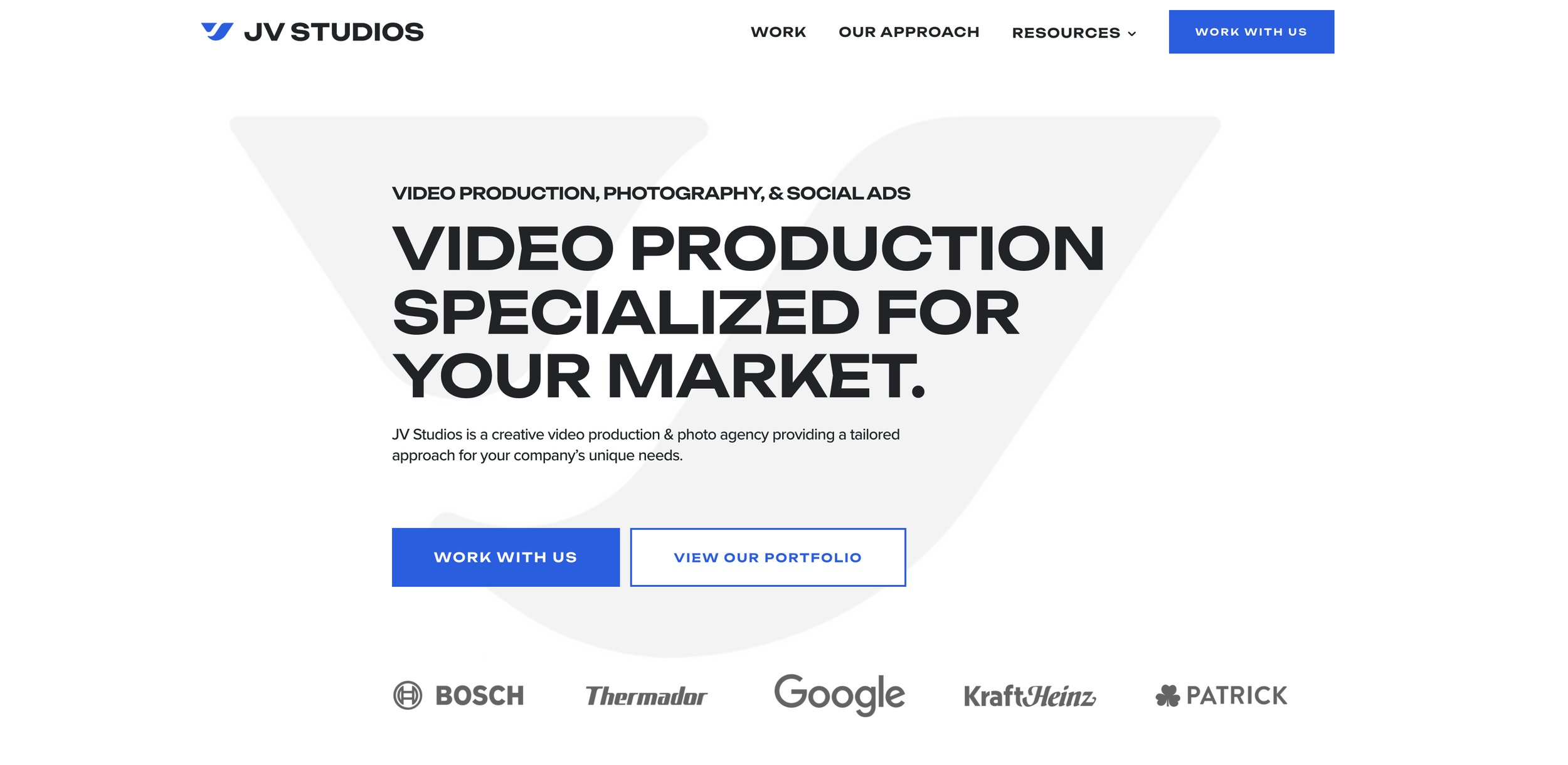 REBRANDING JV STUDIOS — JV Studios | Creative Video Production & Photo Agency