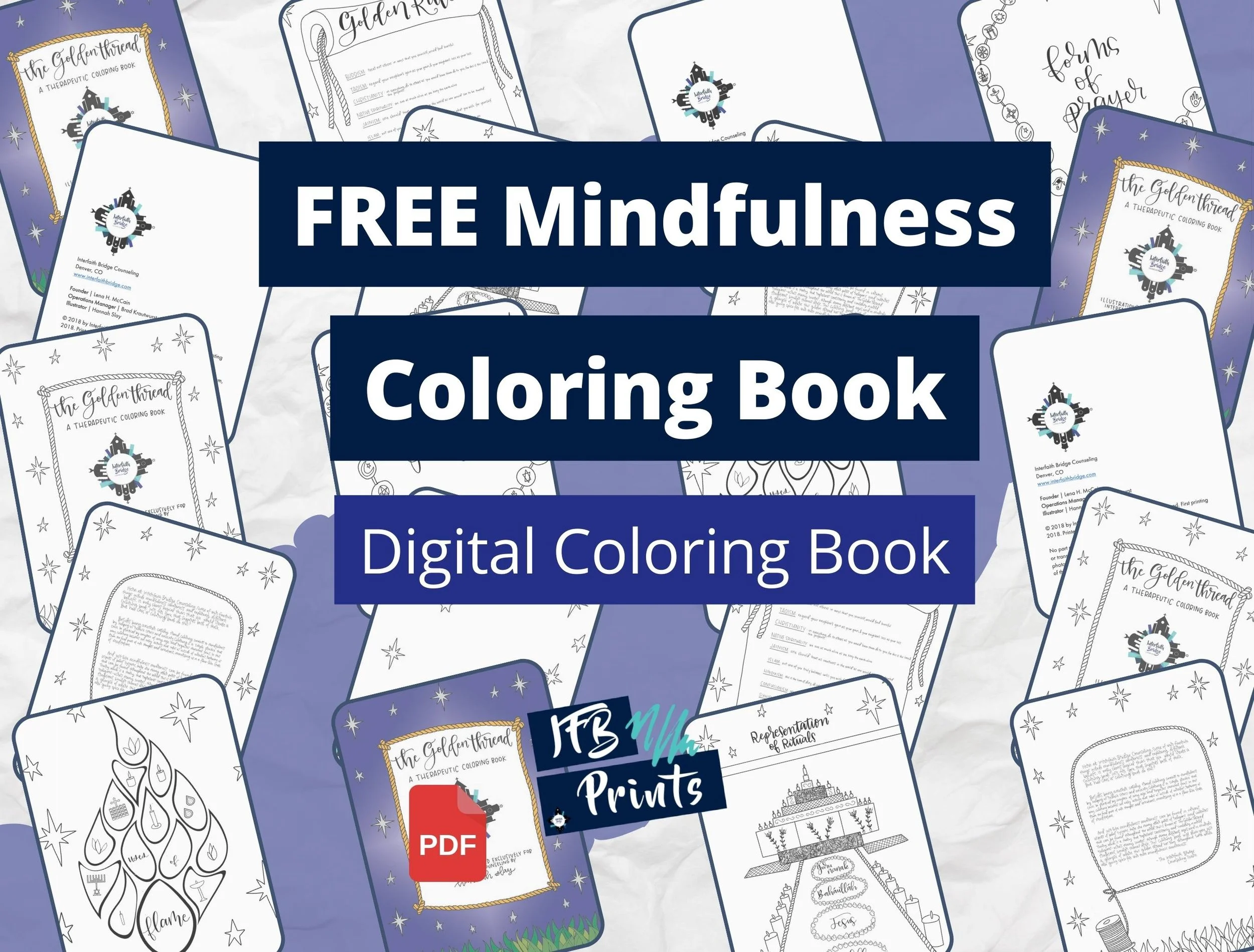 FREEBIE: Mindfulness Coloring Book | Digital 6 Page Download PDF ...