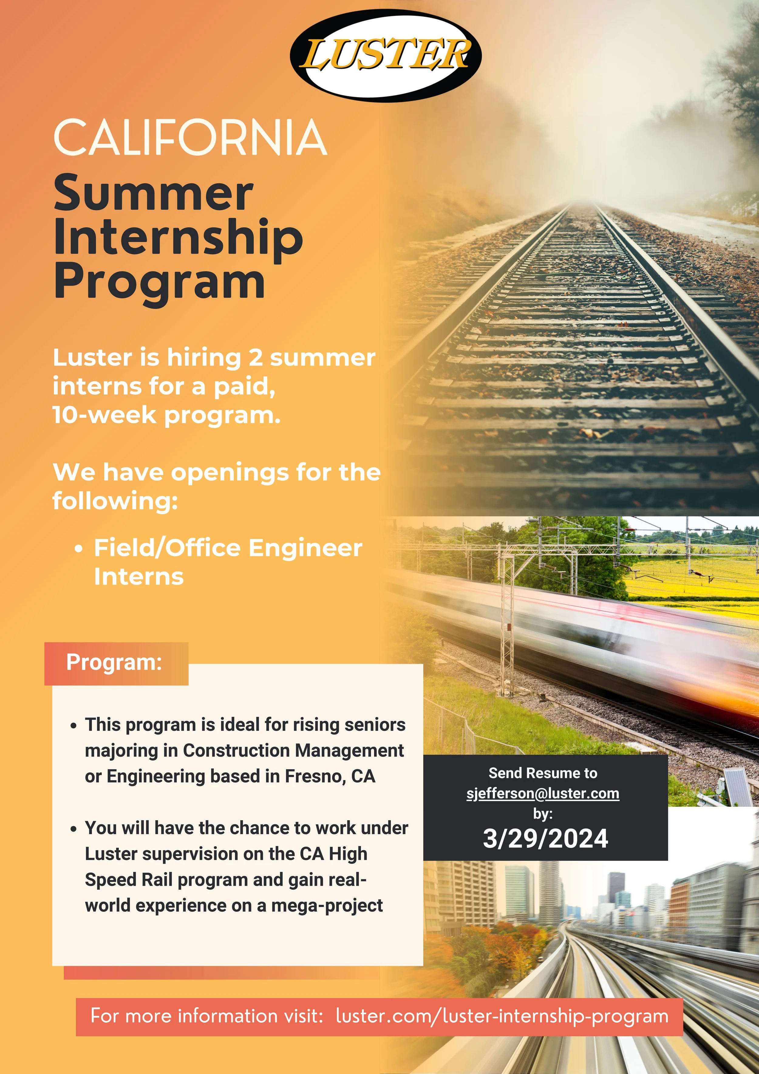 Luster Internship Program — Luster National