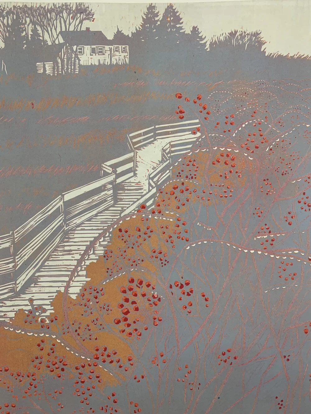 Woodcut History and technique — Blue Butterfield