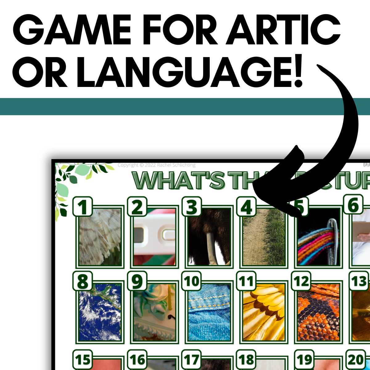TH Sound Articulation Carryover Game "Close Up Pictures" — Speech ...