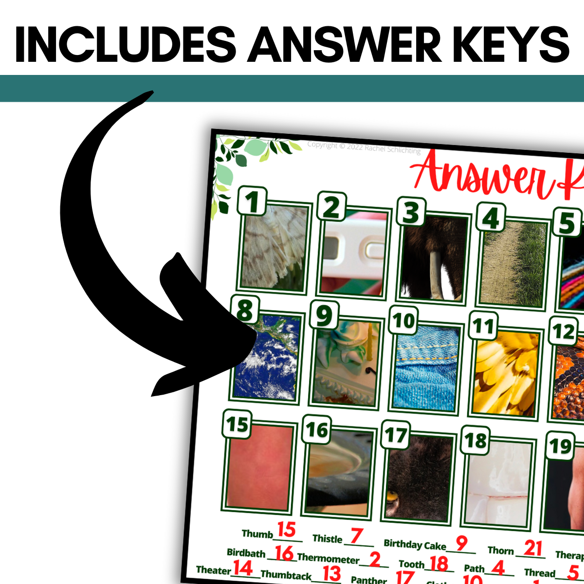 TH Sound Articulation Carryover Game "Close Up Pictures" — Speech ...