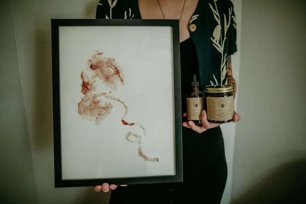 Placenta Services | Encapsulation, Tincture and Art Prints — Lunation ...