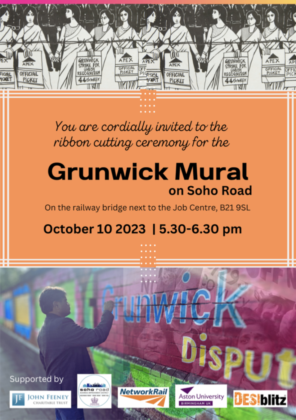 Grunwick Mural — We Are BRIG