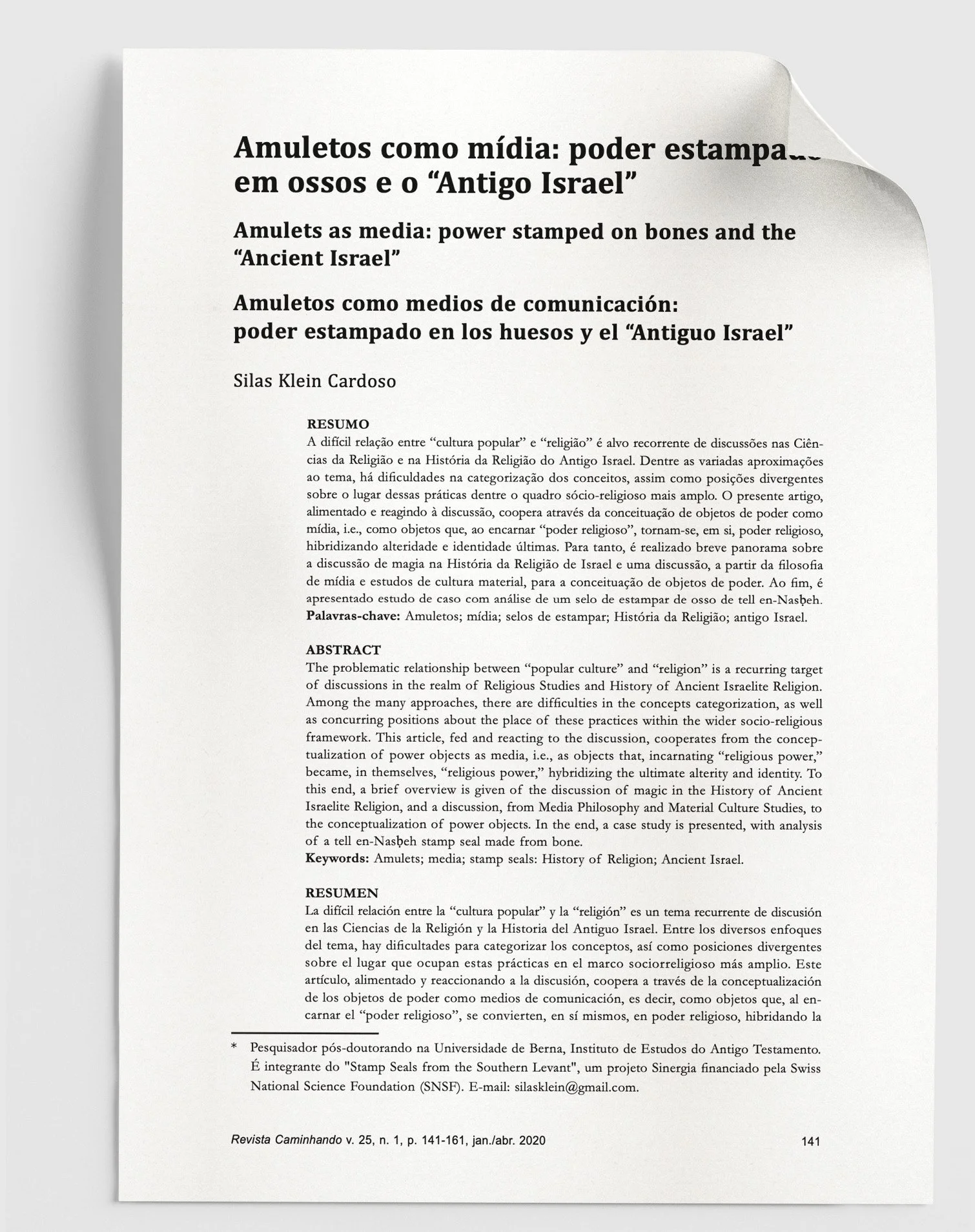 Scholar — Silas Klein