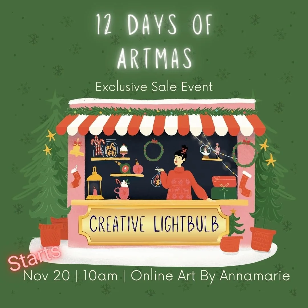 12 Days of Artmas with Art By Annamarie — Creative Lightbulb Presents