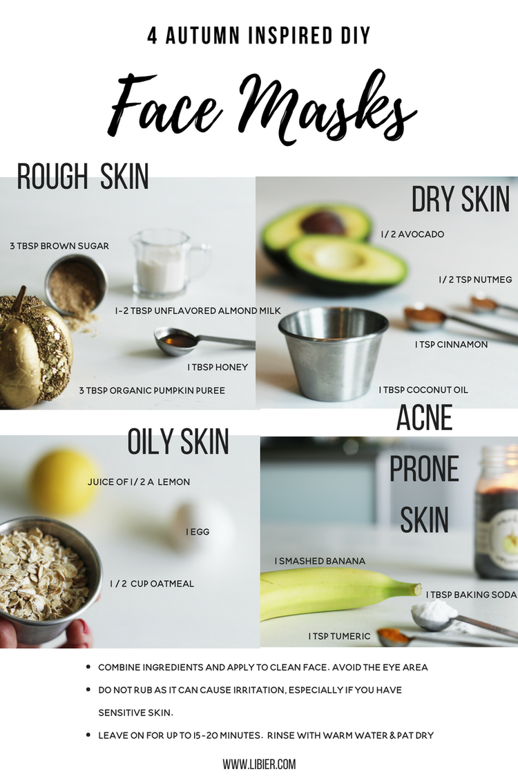 4 Autumn-Inspired DIY Beauty Face Masks | 2017 — Libier Reynolds