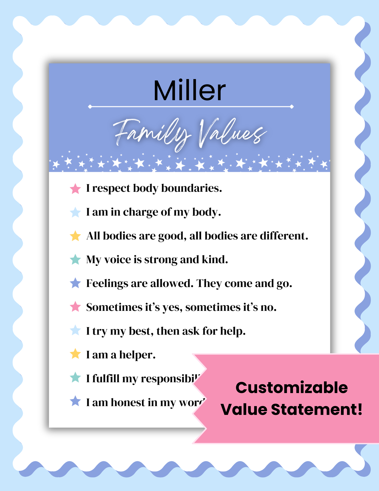 Behavior Value Posters — theteachermomma
