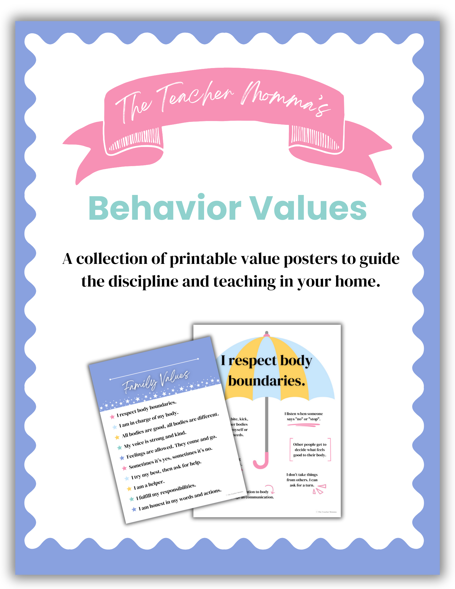 Behavior Value Posters — theteachermomma