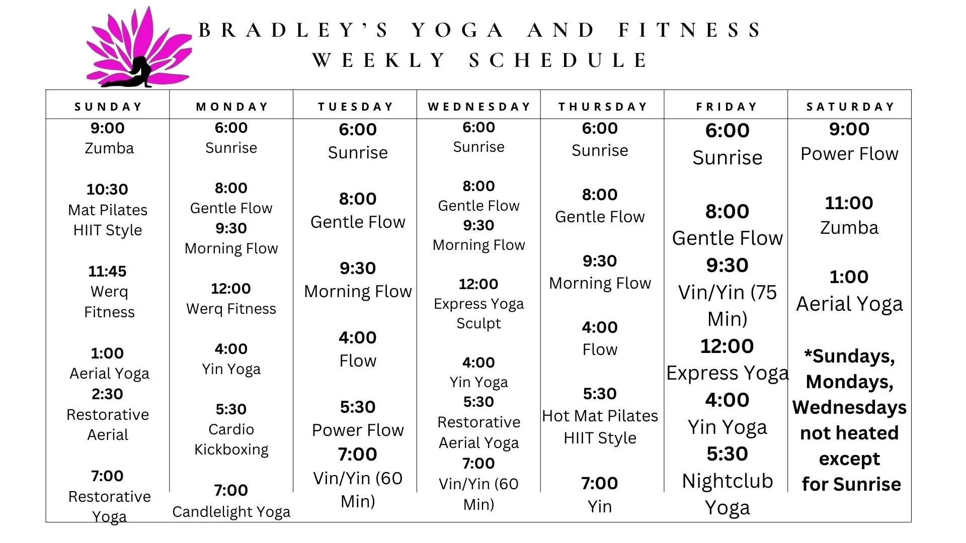 Bradley's Yoga & Fitness
