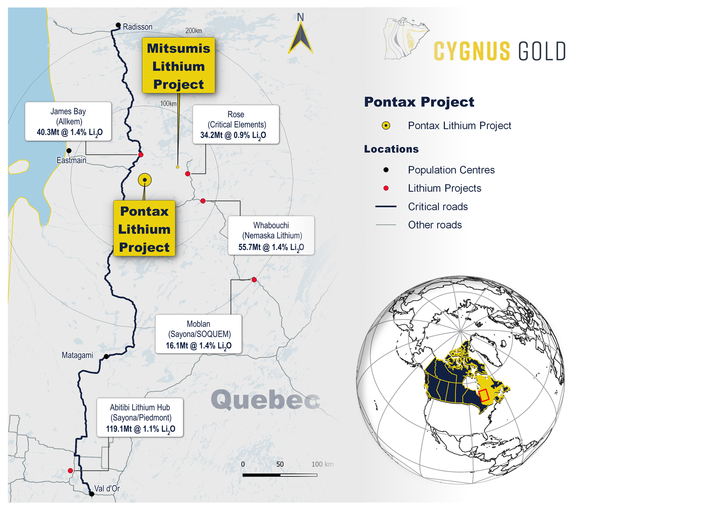Pontax Lithium Project — Cygnus Metals