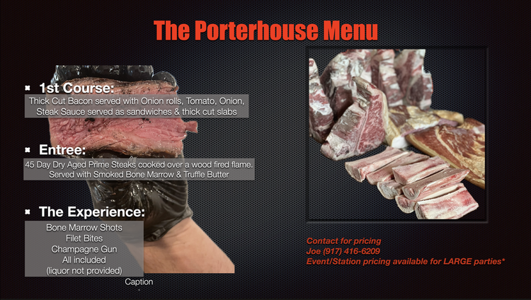 Menu — Porterhouse Party