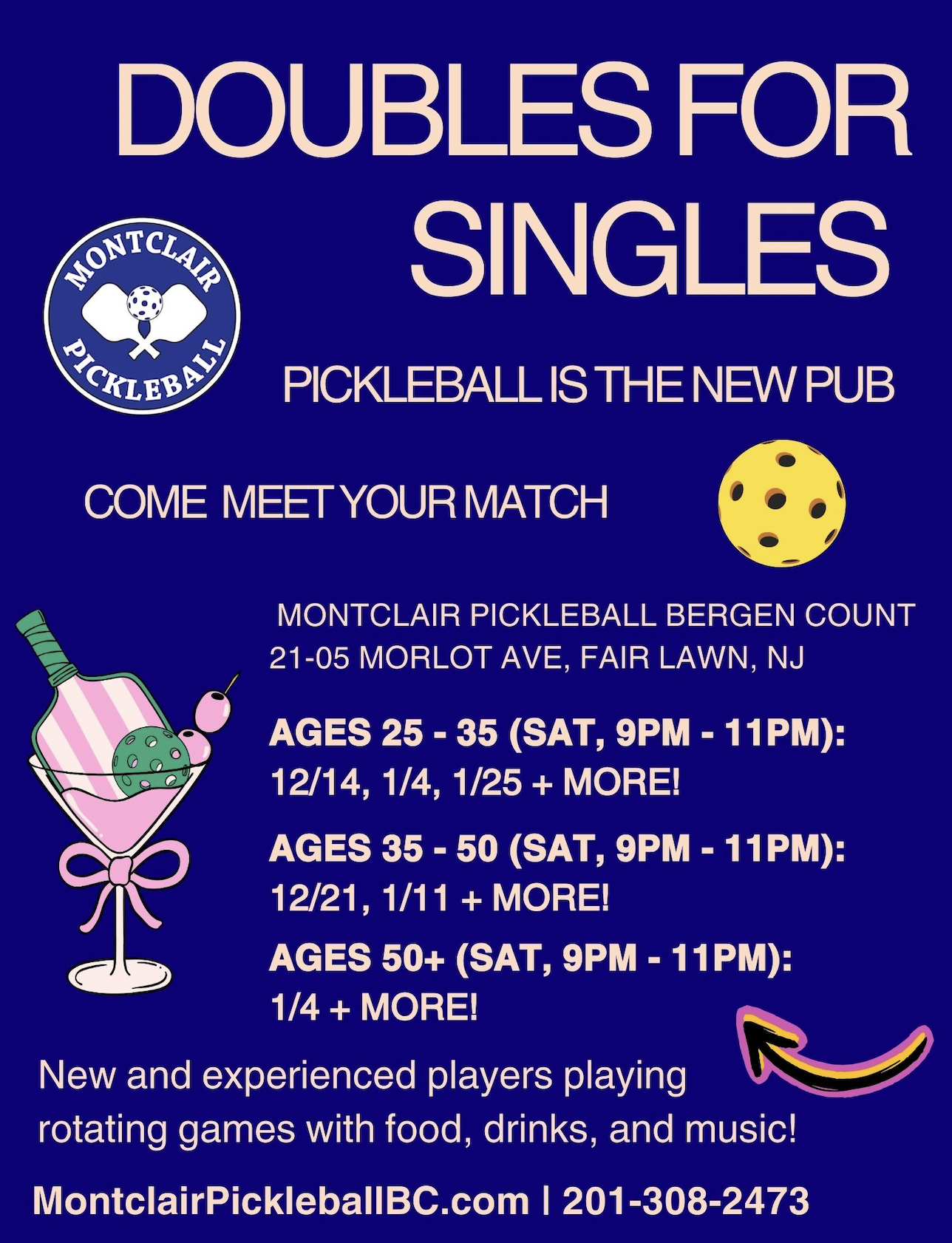 Doubles for Singles | Singles Pickleball Event — Montclair Pickleball ...