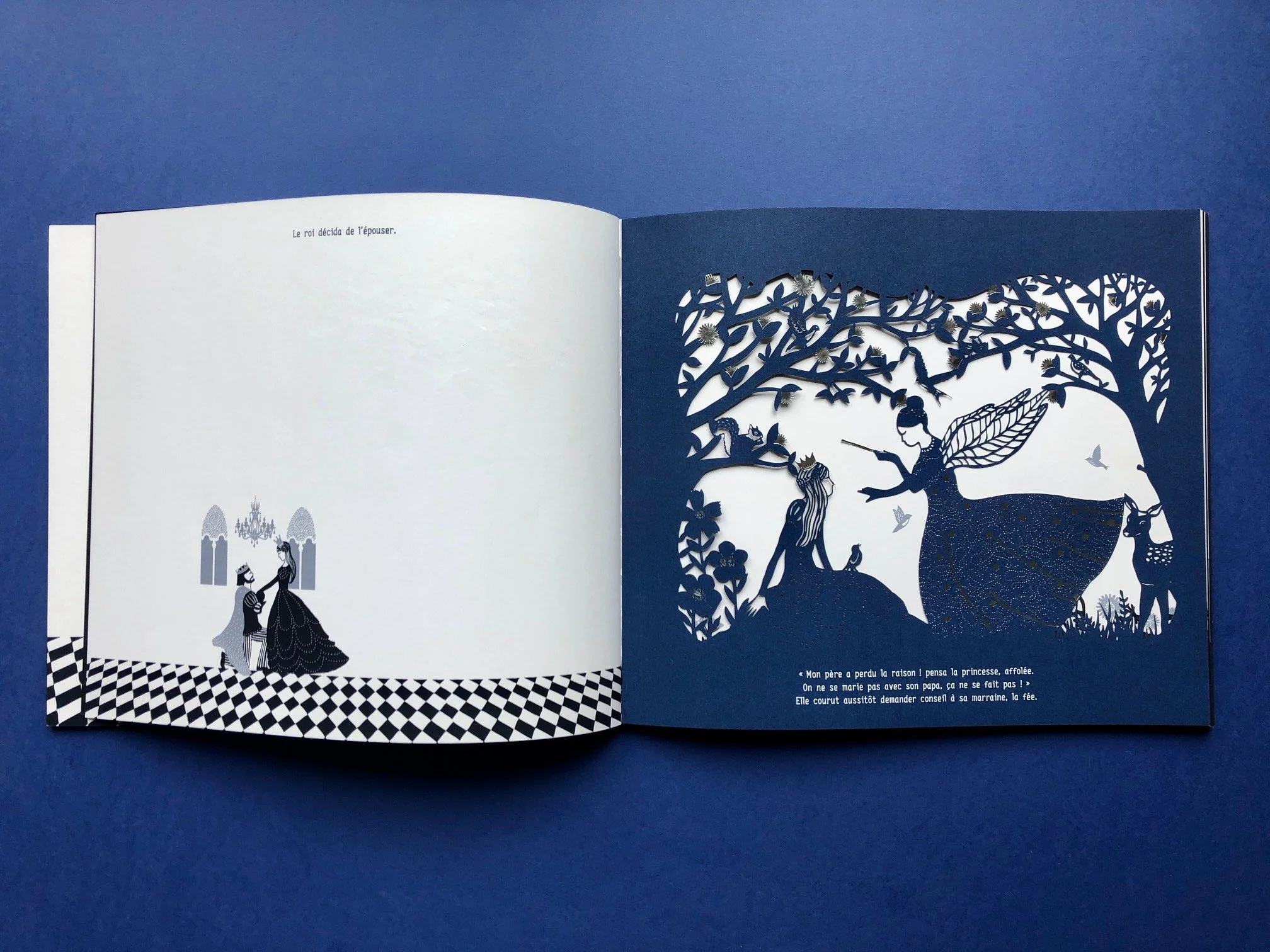 peau d'âne helene druvert papier découper papercut children book livre ...