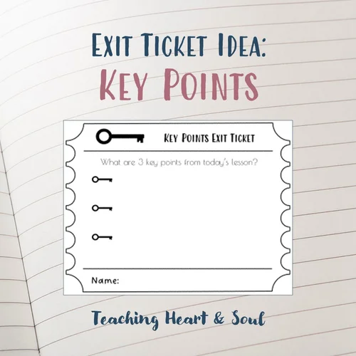 Exit Ticket Ideas to Help Students Reflect on Learning — Teaching Heart ...
