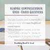 Effective Reading Comprehension Question Ideas — Teaching Heart & Soul