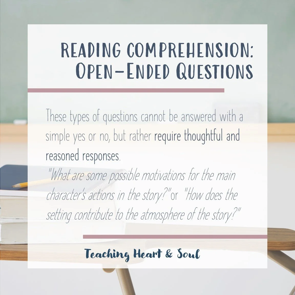 Effective Reading Comprehension Question Ideas — Teaching Heart & Soul