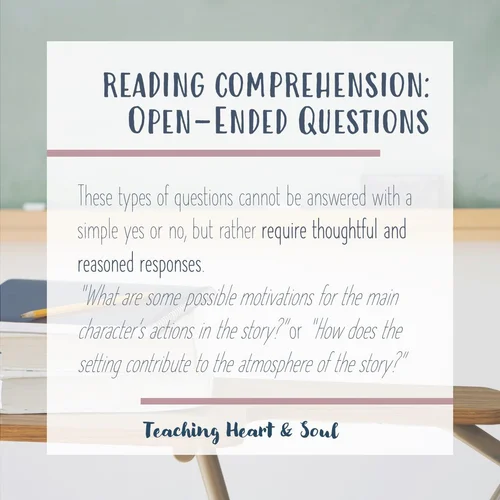 Effective Reading Comprehension Question Ideas — Teaching Heart & Soul