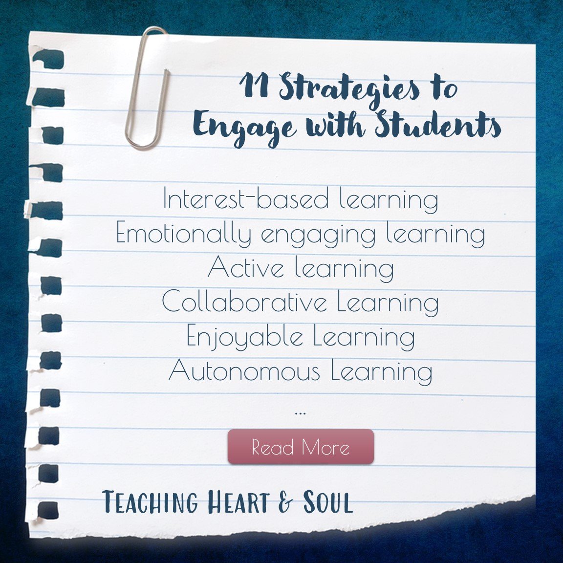 11 Strategies to Engage with Students — Teaching Heart & Soul
