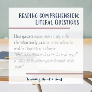 Effective Reading Comprehension Question Ideas — Teaching Heart & Soul